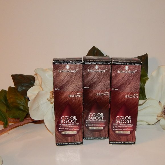 Schwarzkopf | Hair | 3 Schwarzkopf Color Boost Vibrancy Booster Brown ...